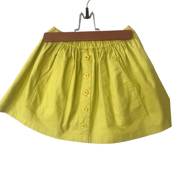 Boden | Bottoms | Boden Mustard Yellow Faux Button Elastic Pull On ...